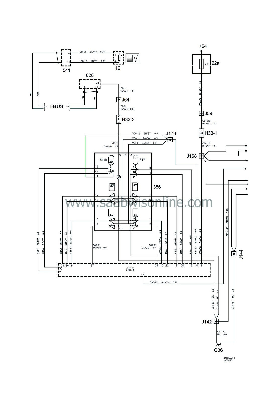 9-3 2001 roof schematics | SaabCentral Forums