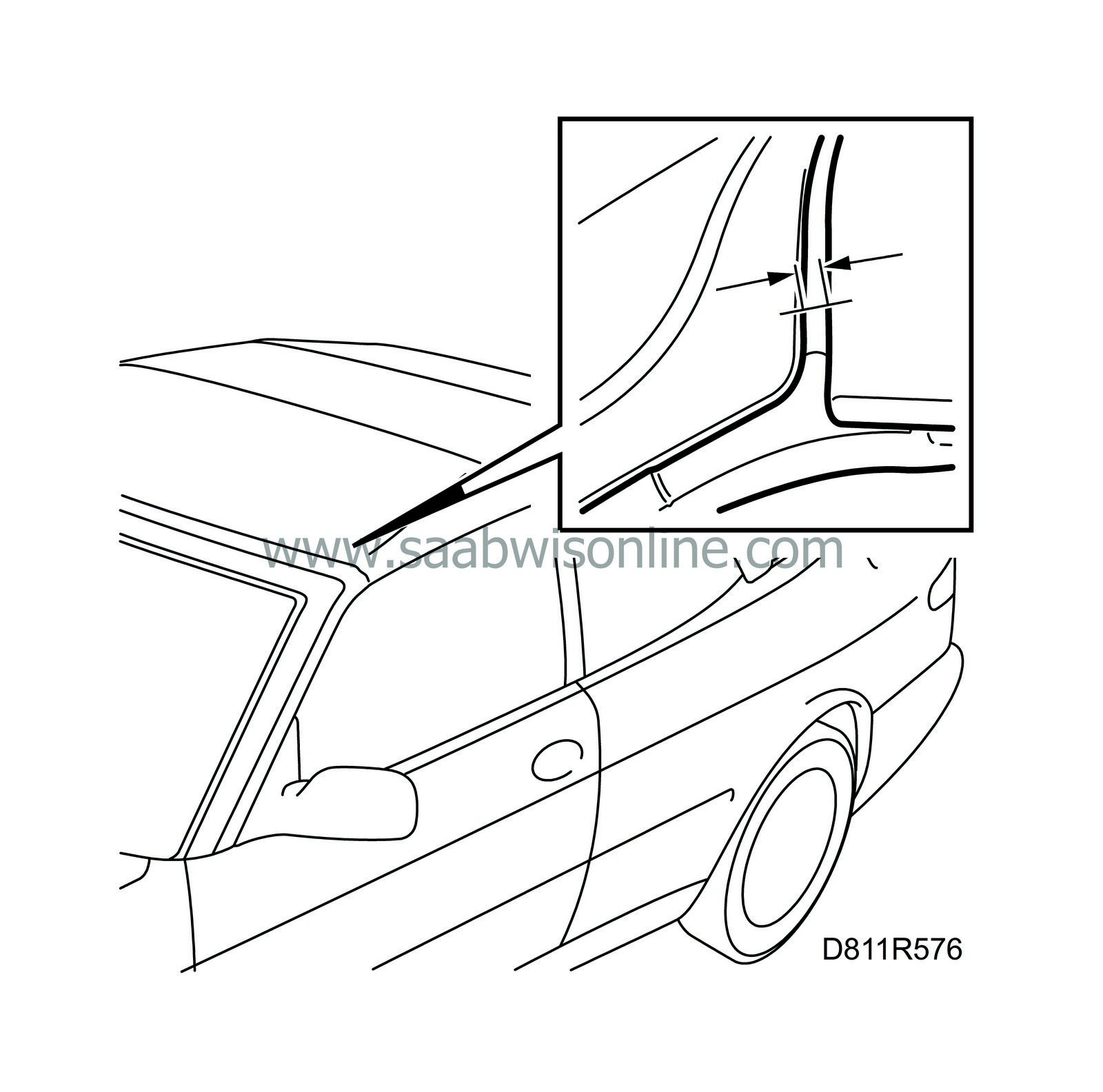 A Lock fittings fore-and-aft and lateral adjustment – 9-3 2000 | SAAB ...