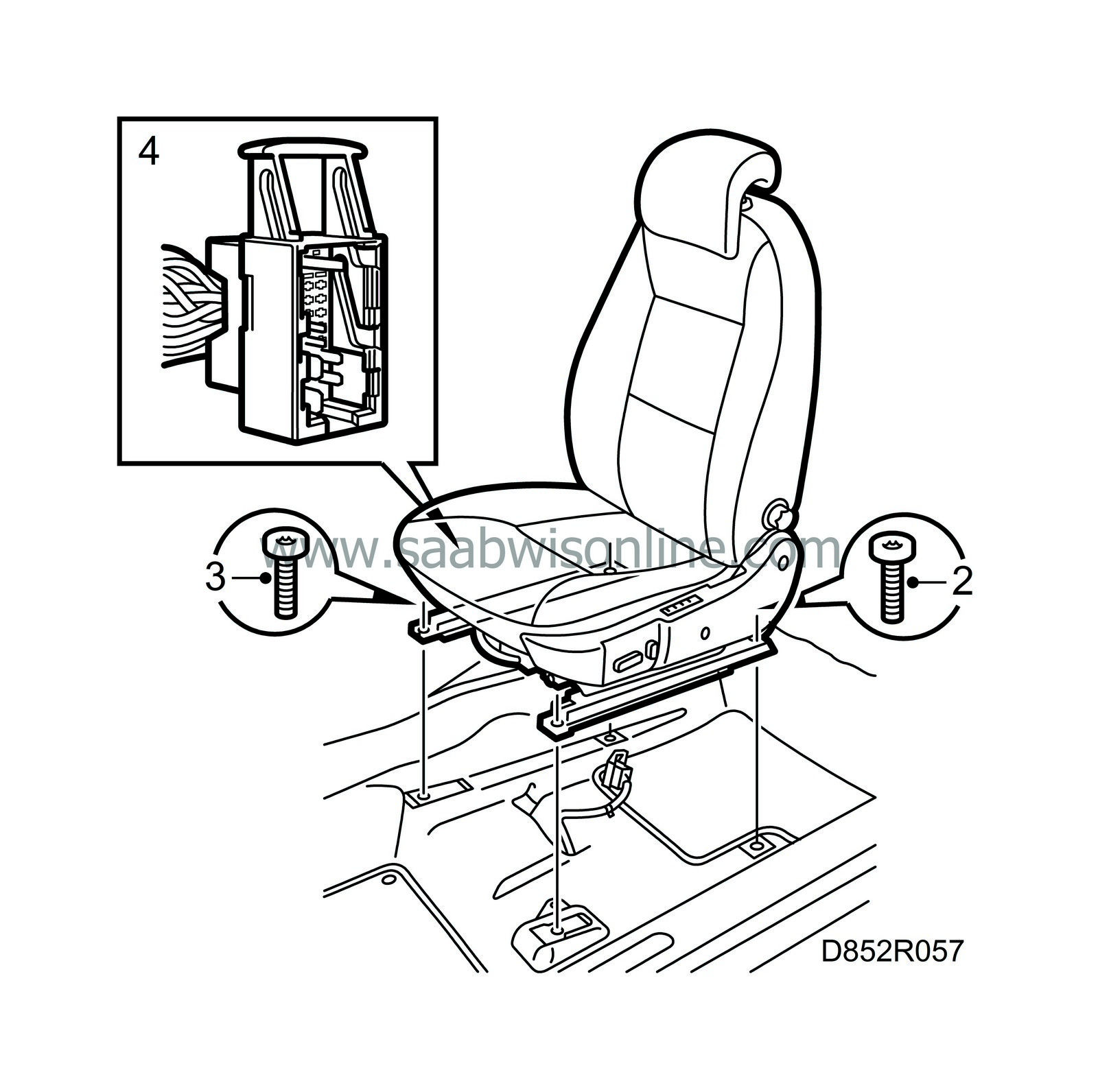 To remove – 9-3 2000 | SAAB Workshop Information System Online