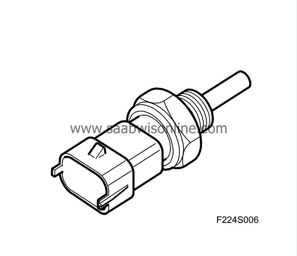 Coolant temperature sensor (202), T8 – 9-3 2006 | SAAB Workshop ...