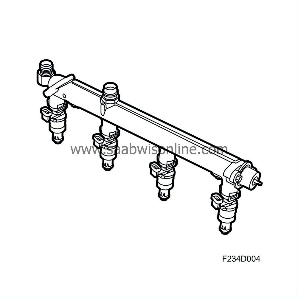 Fuel rail – 9-3 2006 | SAAB Workshop Information System Online