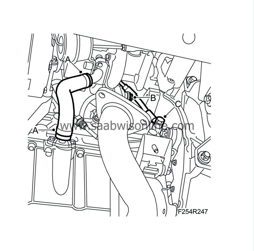 Turbocharger with exhaust manifold, Z19DTR – 9-3 2008 | SAAB Workshop ...
