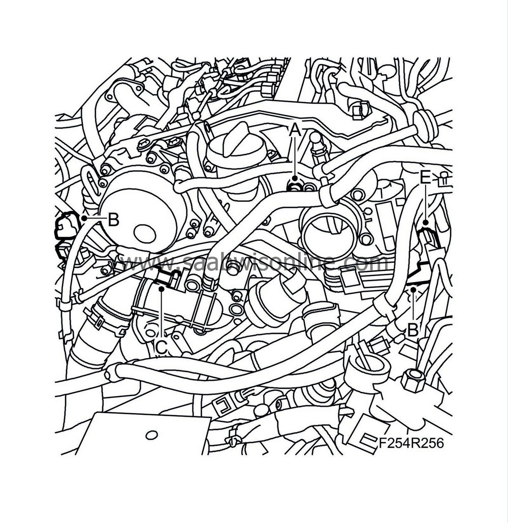 EGR cooler, Z19DTR – 9-3 2010 | SAAB Workshop Information System Online