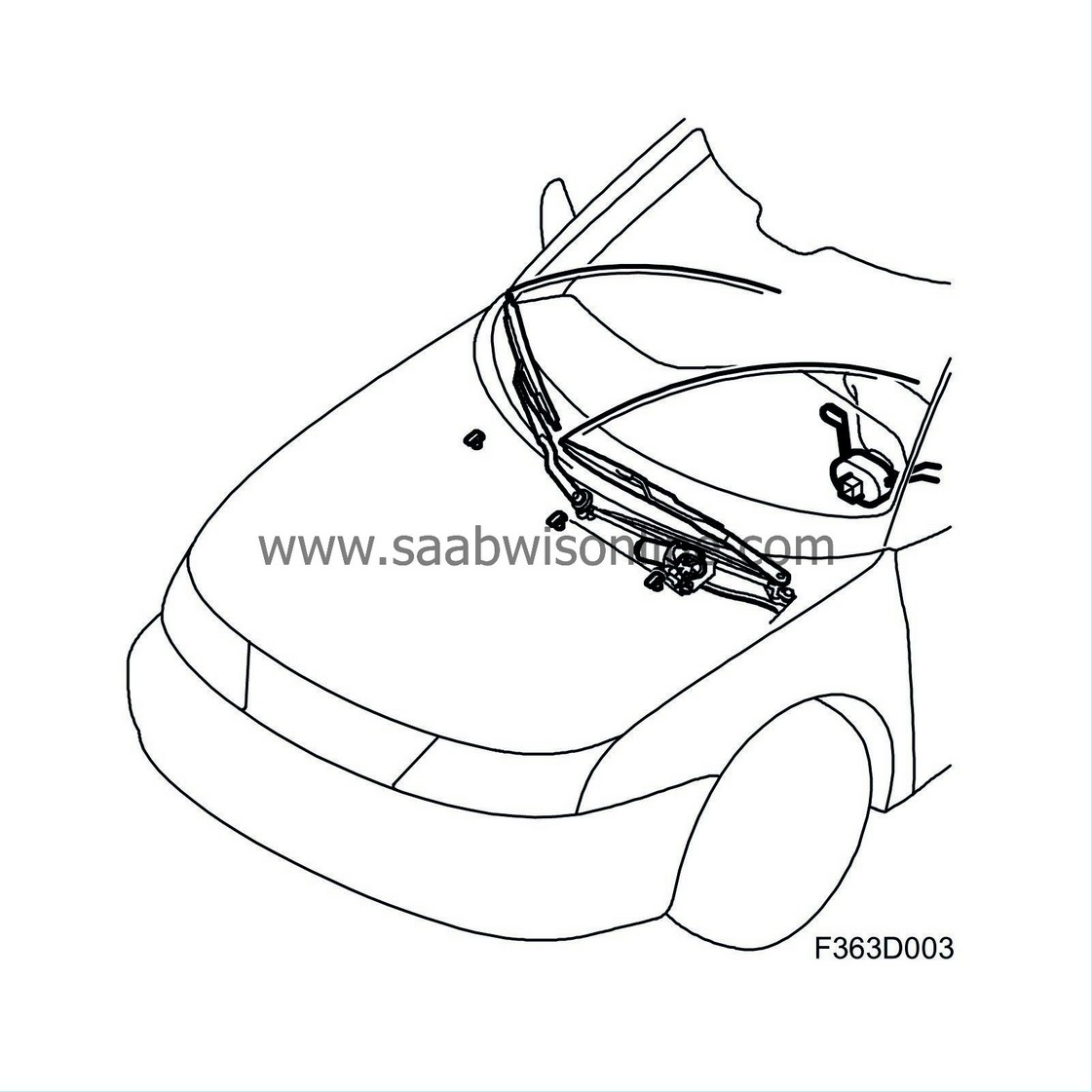 Single stroke and service position (C) – 9-3 2009 | SAAB Workshop ...