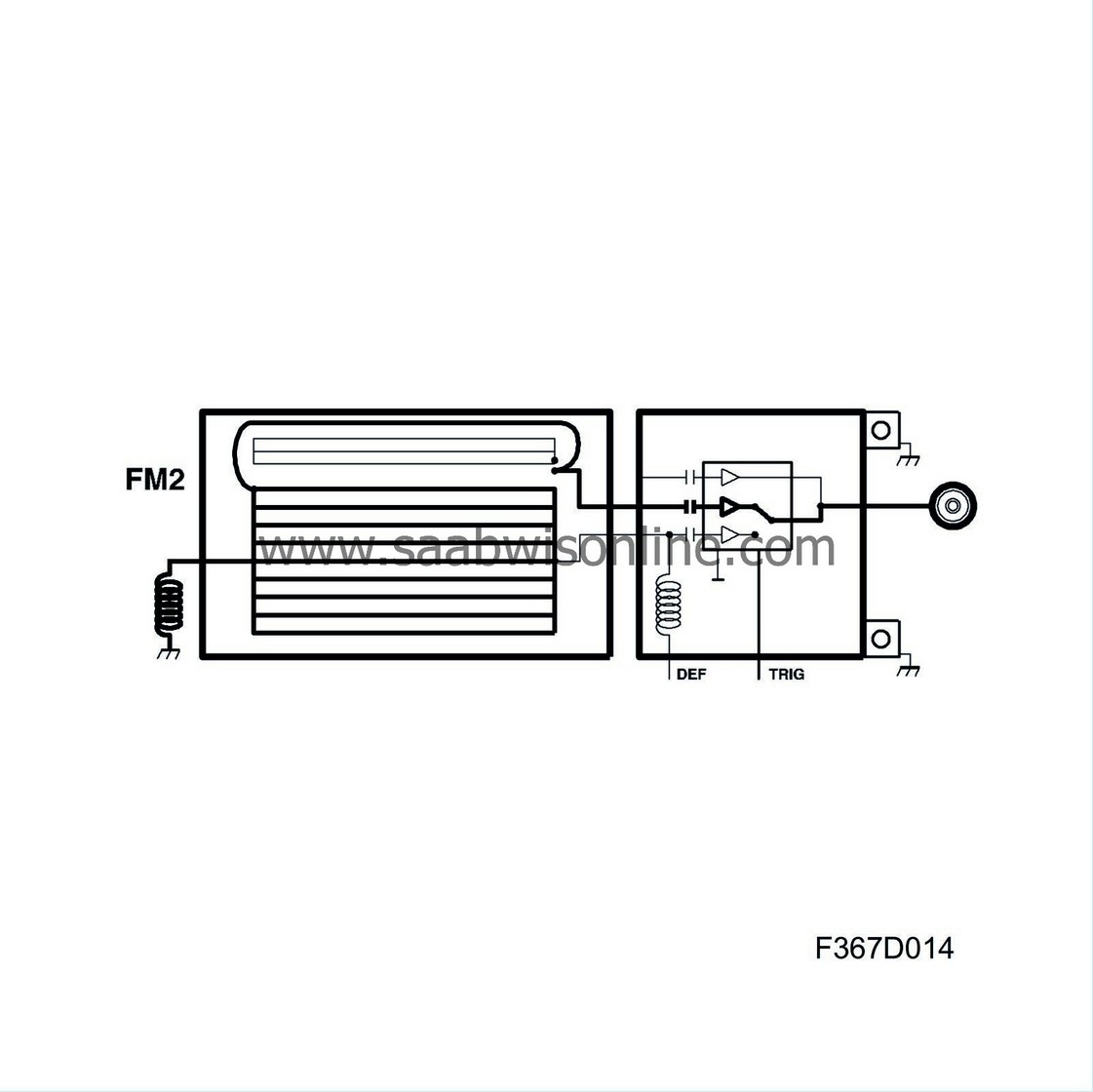 Antenna, CV – 9-3 2005 | SAAB Workshop Information System Online