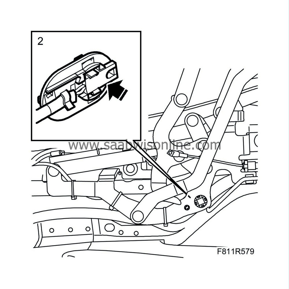 Position sensor, soft top locked, check – 9-3 2008 | SAAB Workshop ...