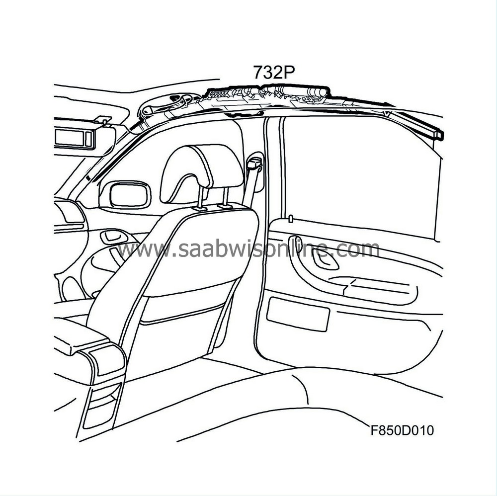 Seat position sensor – 9-3 2005 | SAAB Workshop Information System Online