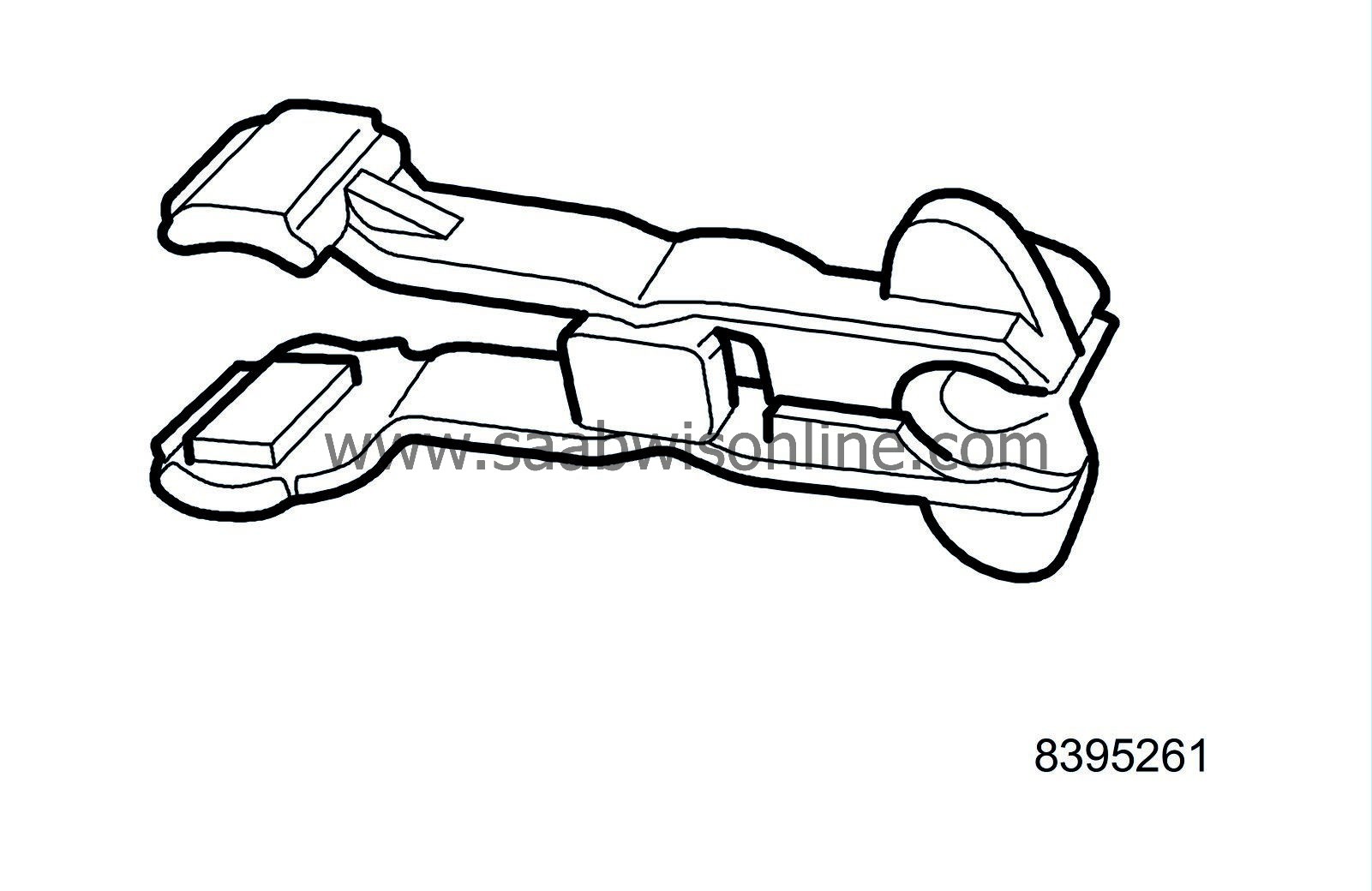 83 95 261 Fuel line tool – 9-3 2004 | SAAB Workshop Information System ...