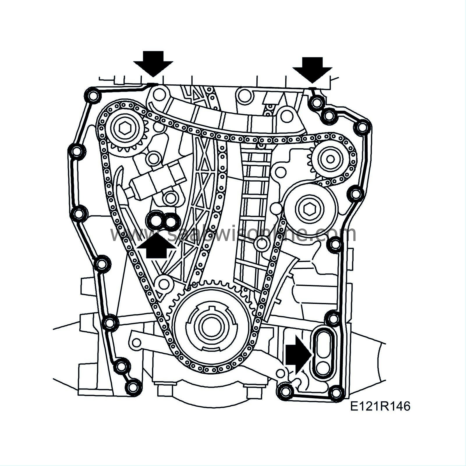 Changing balancer shaft chain/timing chain in car – 9-3 2000 | SAAB ...