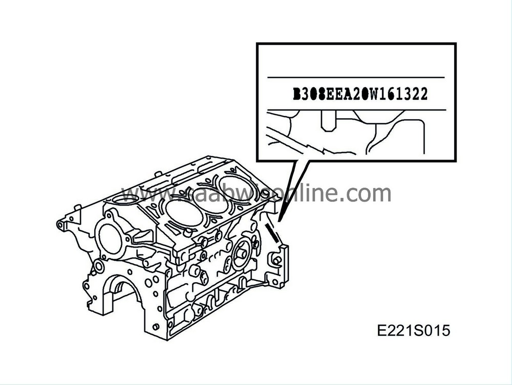 Engine serial number – 9-5 2002 | SAAB Workshop Information System Online