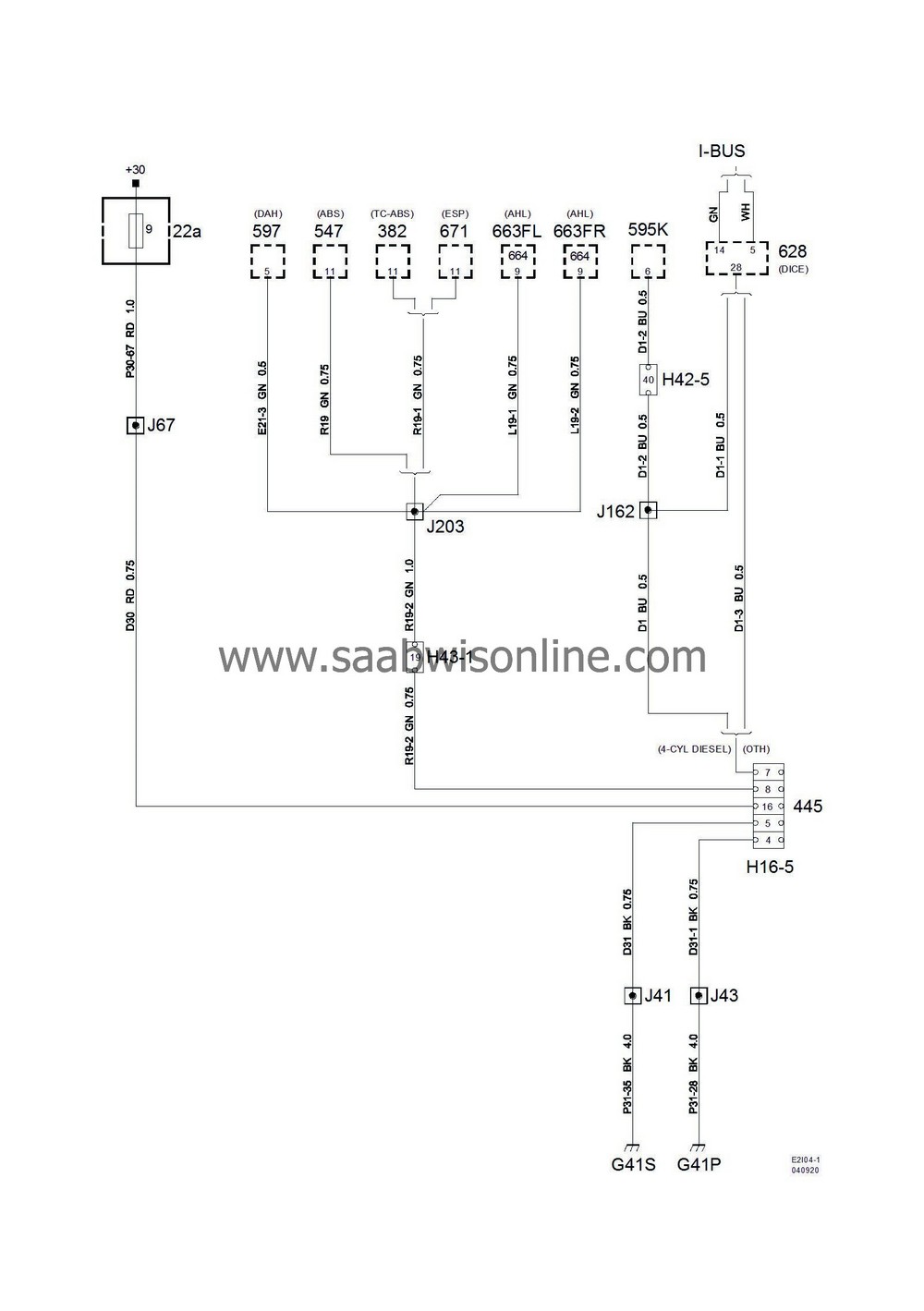 List of components – 9-5 2004 | SAAB Workshop Information System Online