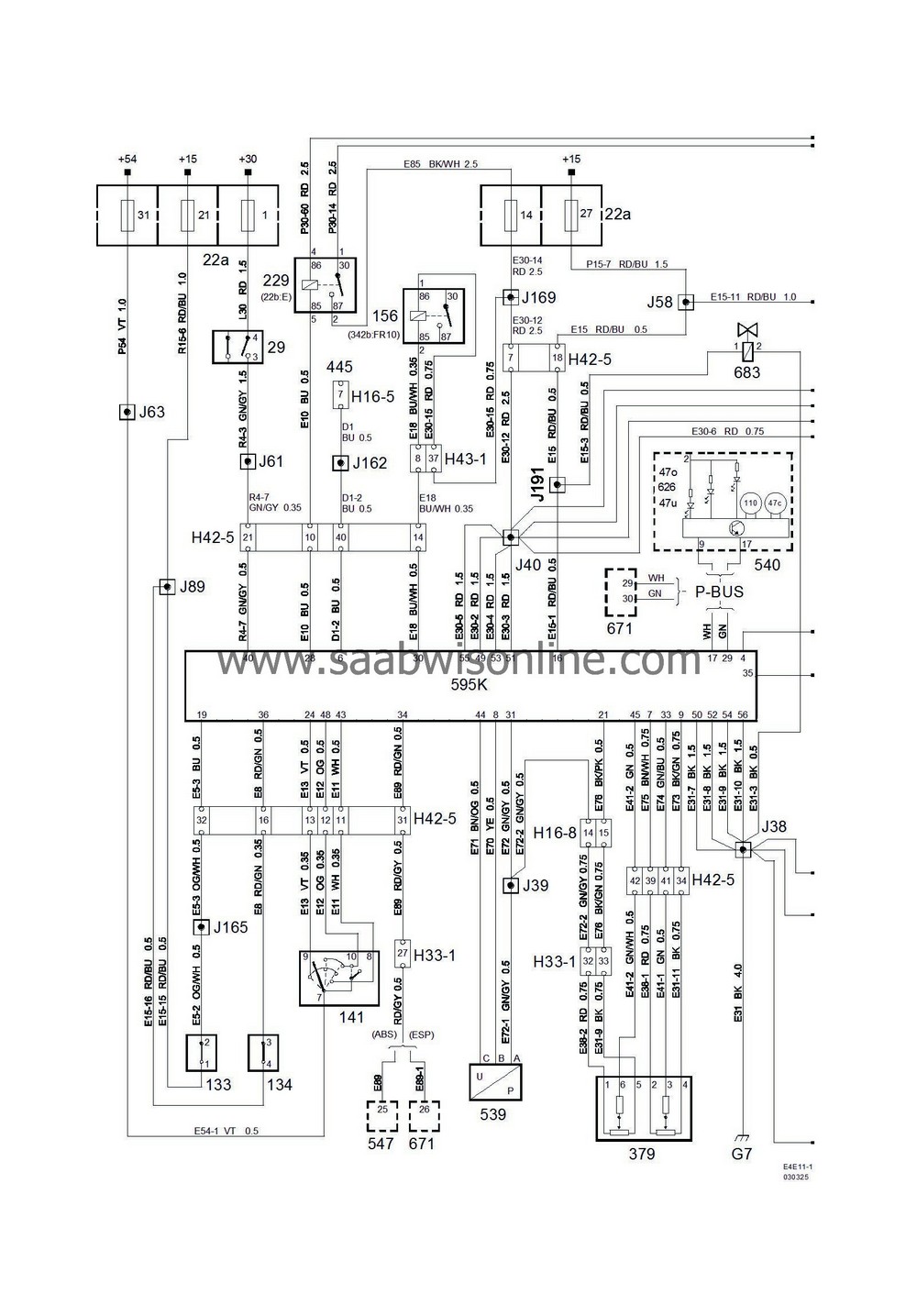 List of components – 9-5 2004 | SAAB Workshop Information System Online