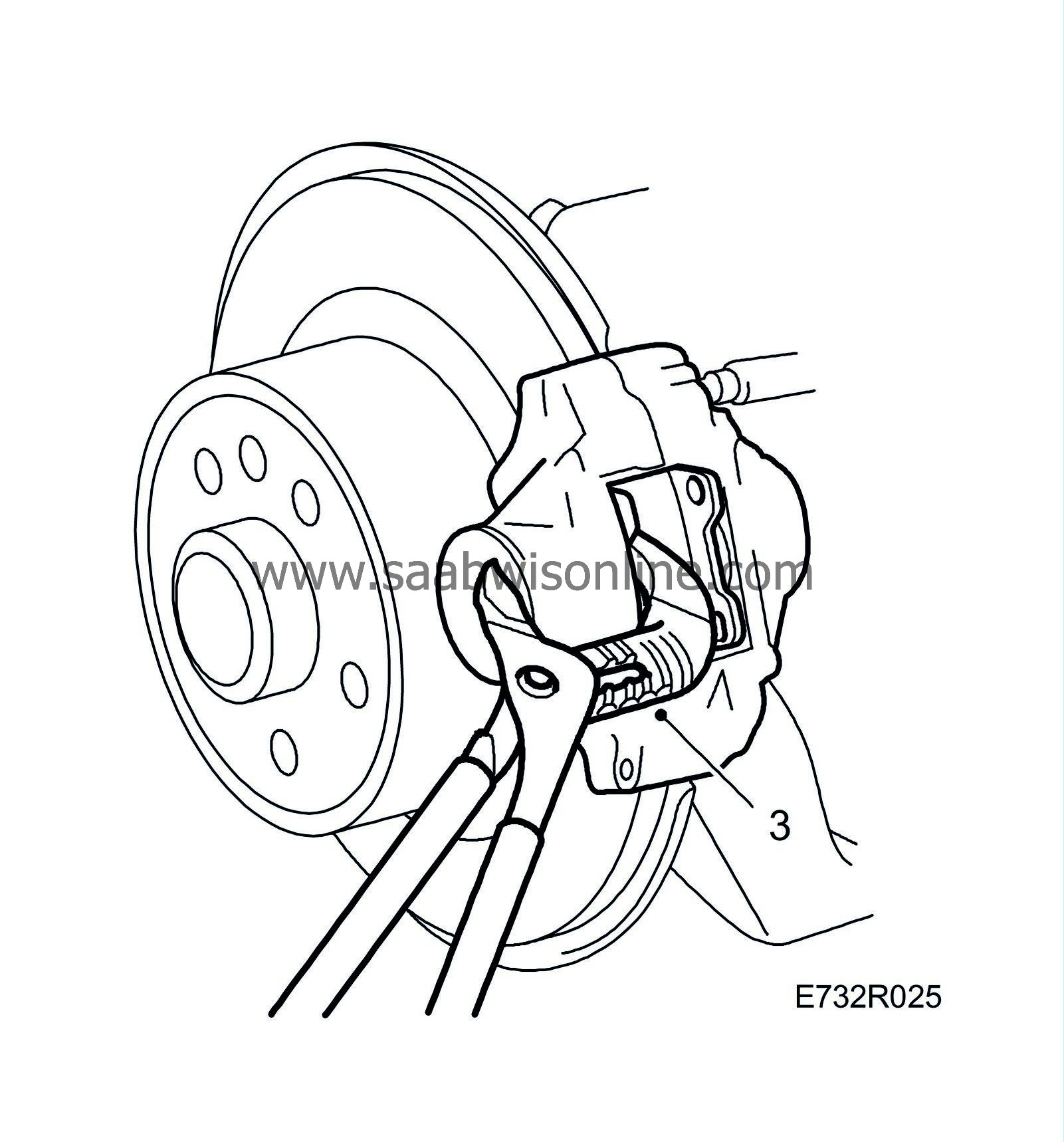 Ball joint, lower transverse link. – 9-3 2000 | SAAB Workshop ...