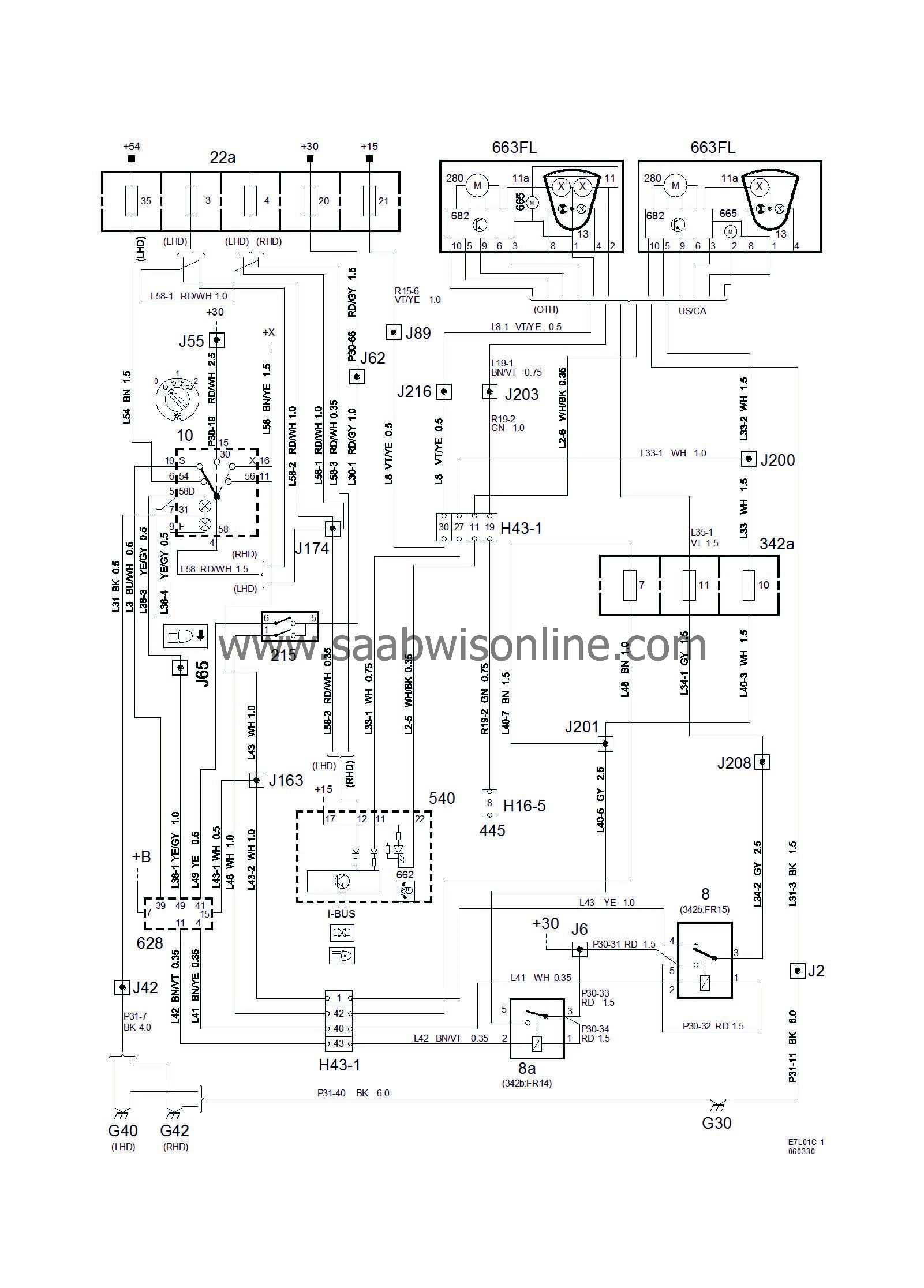 List of components – 9-5 2007 | SAAB Workshop Information System Online