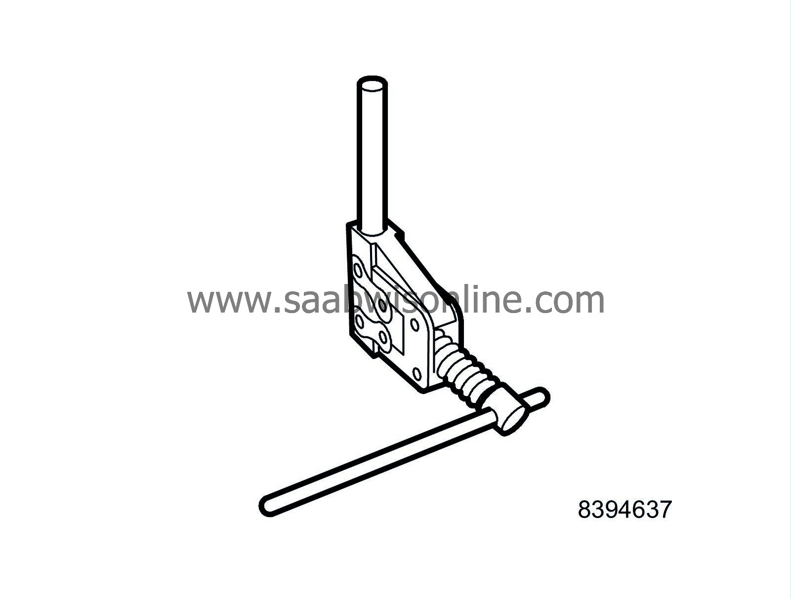 83 94 637 Removal tool – 9-5 2007 | SAAB Workshop Information System Online