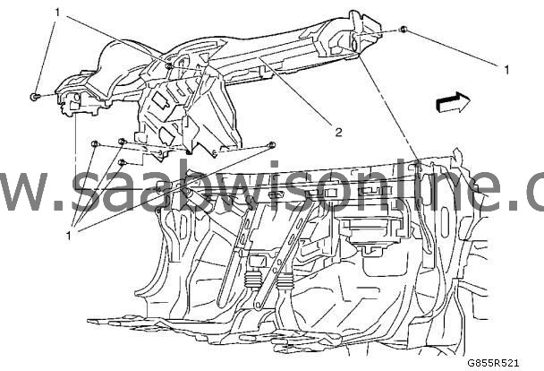 Instrument Panel Assembly Replacement – 9-5 2011 | SAAB Workshop ...